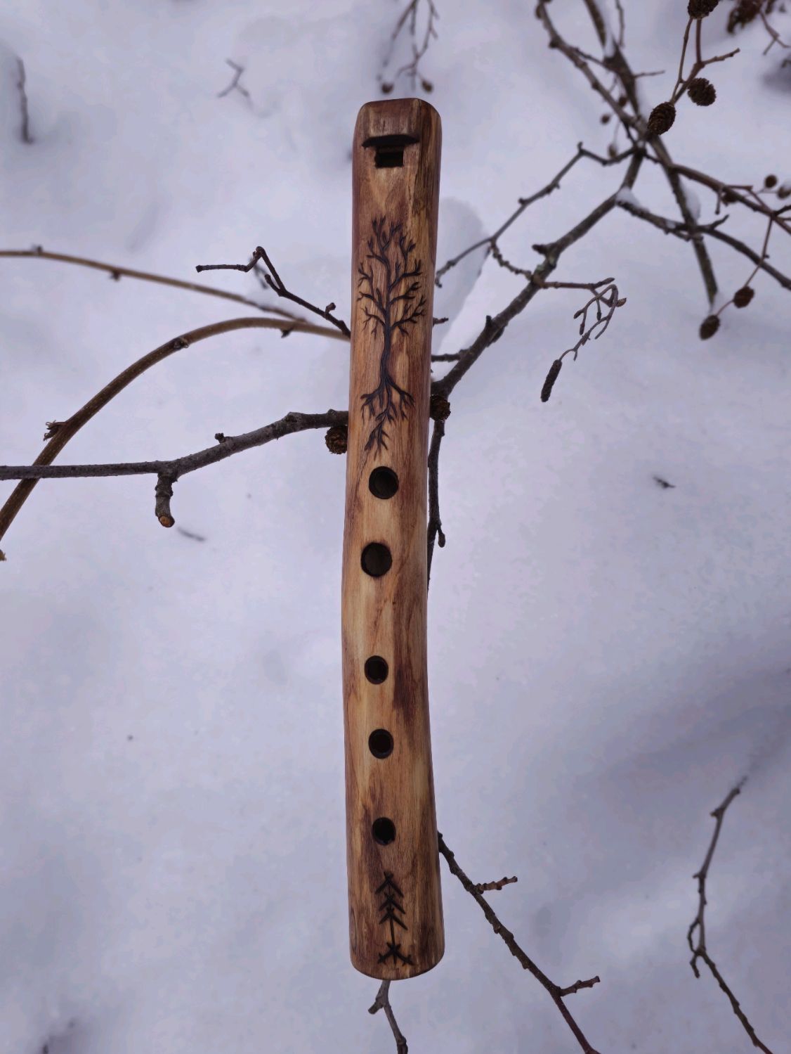 Лесная флейта из ивы в тональности B 442 Hz купить в интернет-магазине ...