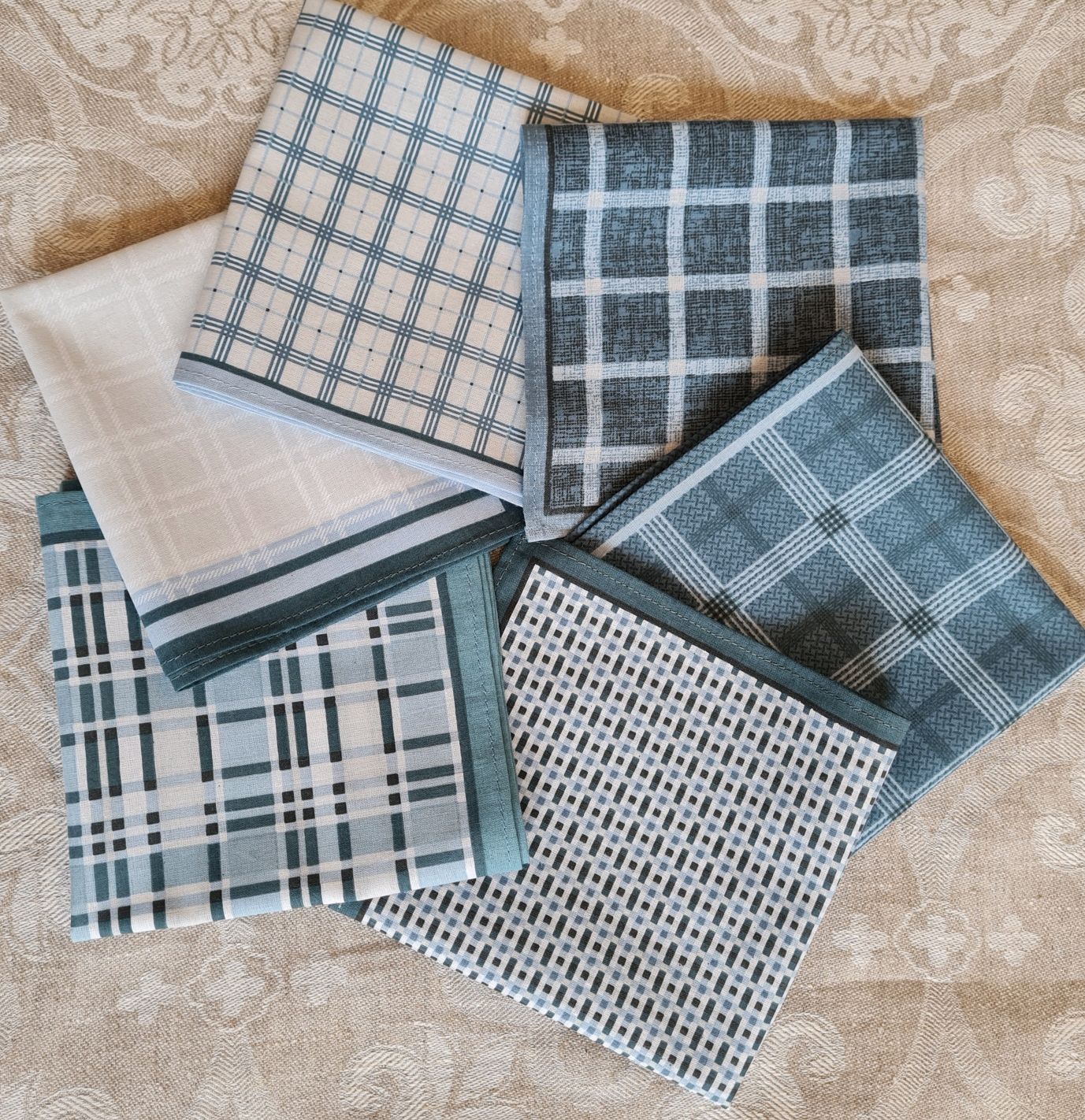 Набор мужских носовых платков "Морской бриз" в интернет-магазине на Ярмарке Мастеров | Носовые ...