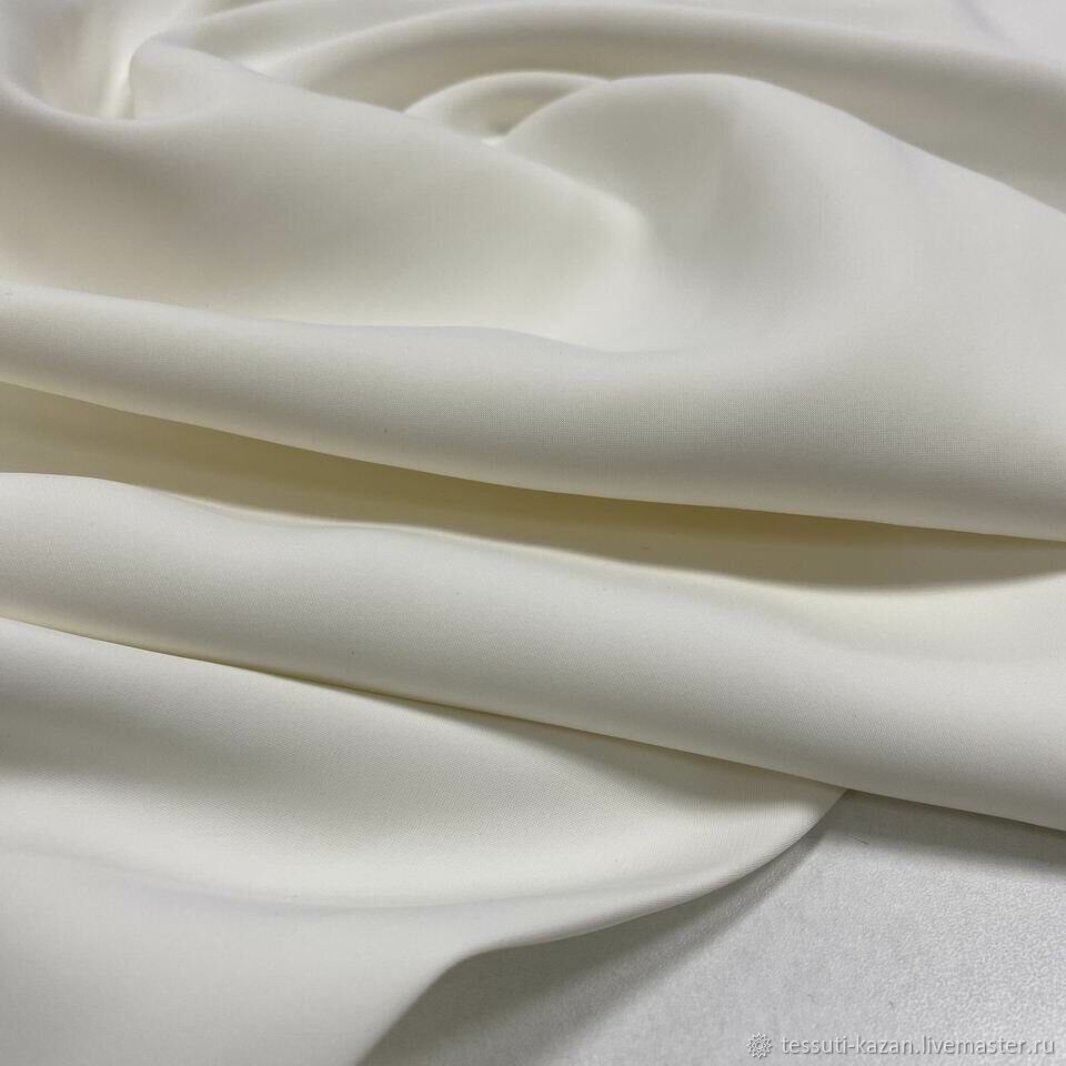 Итальянская ткань. Костюмно-плательная вискоза белая 01-7153 купить в ...