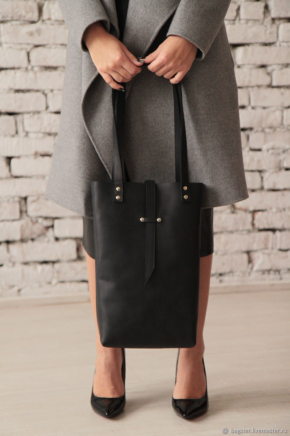 Стильный шоппер из кожи Крейзи Хорс, женская кожаная сумка в интернет ...