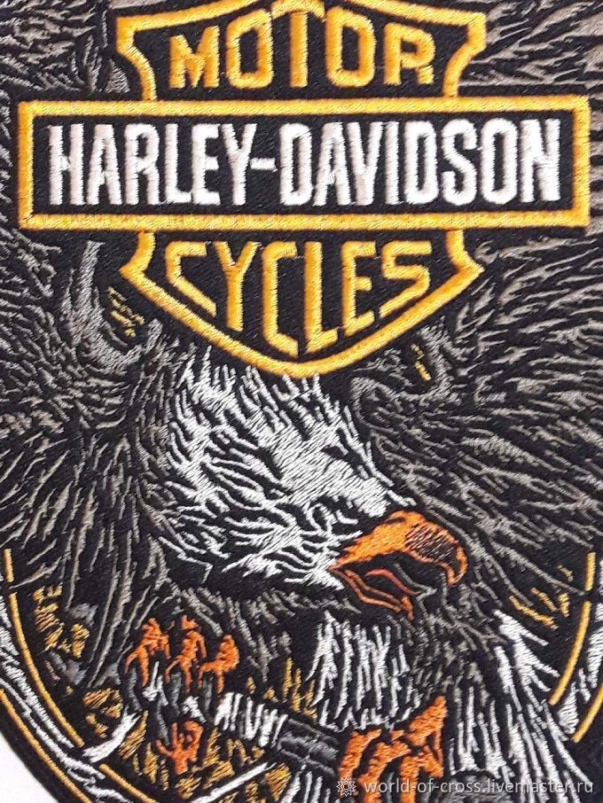 Нашивка на спину" HARLEY DAVIDSON" в интернет-магазине на Ярмарке ...