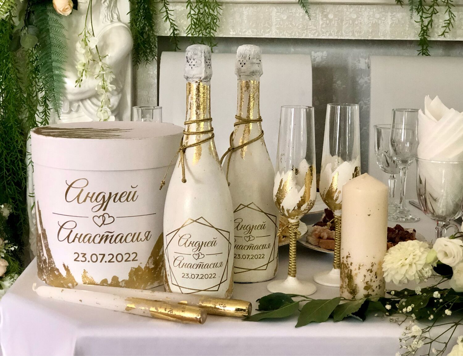 Свадебный набор «Золото» в интернет-магазине на Ярмарке Мастеров ...