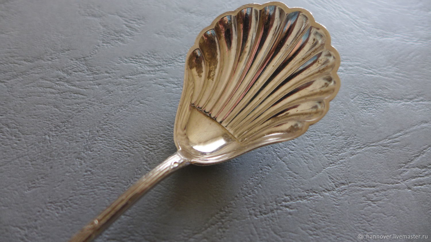 Винтаж: Красивейшая ложка - ракушка с розой, посеребрение купить в ...
