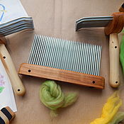 Набор большой хакл и чески, чесалки для шерсти, пуха в интернет ...