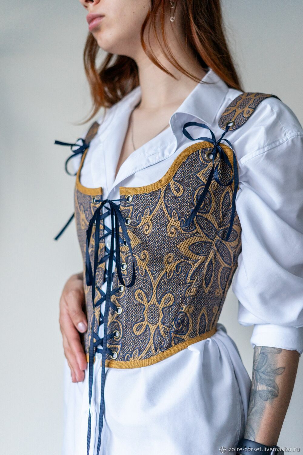 Корсет на бретелях "Борджиа" из гобелена жаккард в интернет-магазине ...