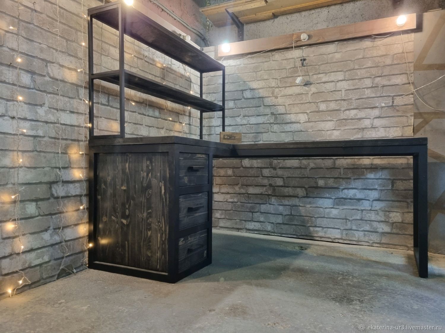 Стол письменный угловой, с ящиками на заказ в интернет-магазине Ярмарка ...