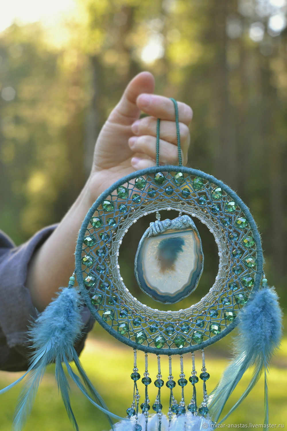 Ловцы снов: Кристаллизация тёмно-бирюзовый ловец снов ловец солнца ...