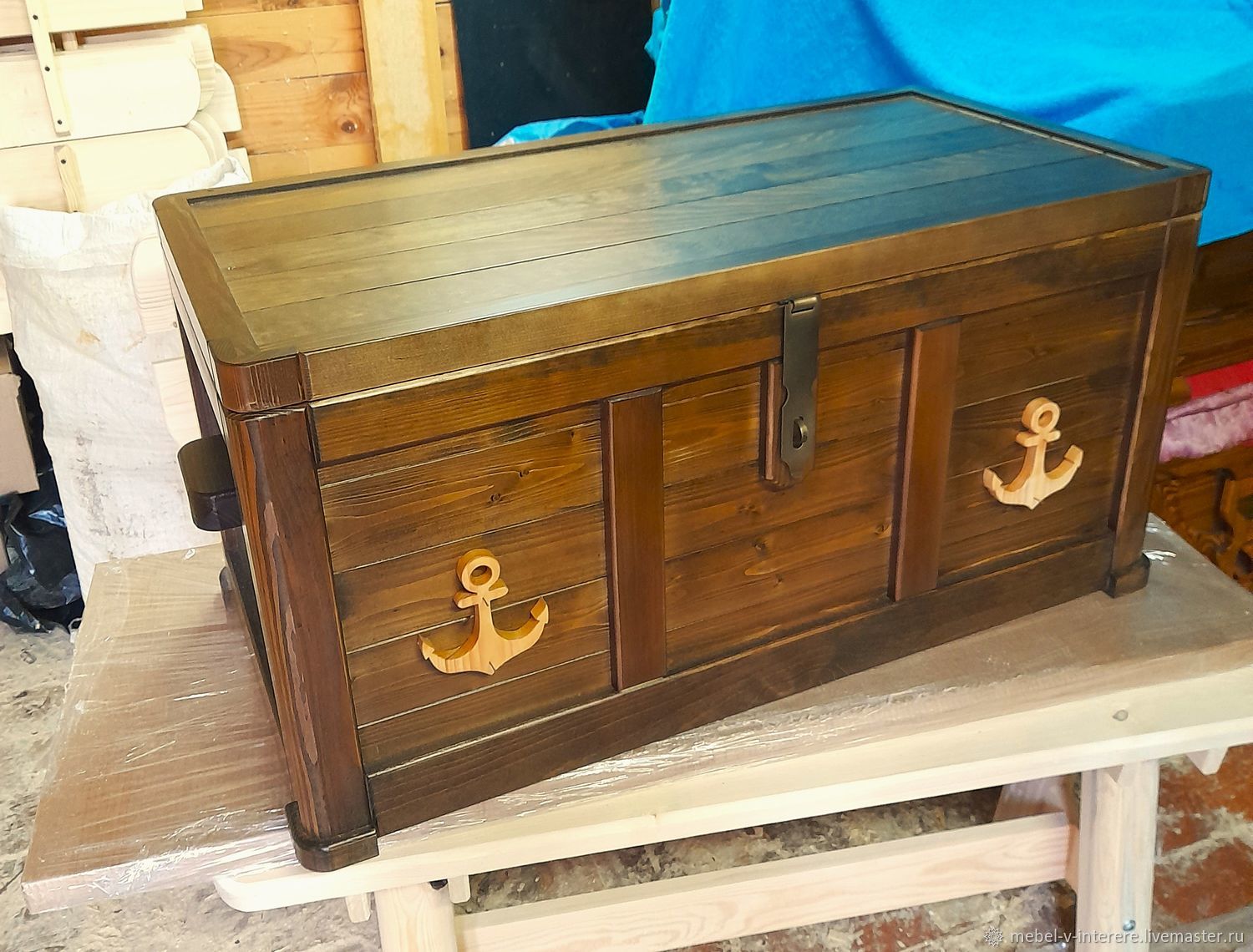 Сундук деревянный . Рундук купить в интернет-магазине Ярмарка Мастеров ...