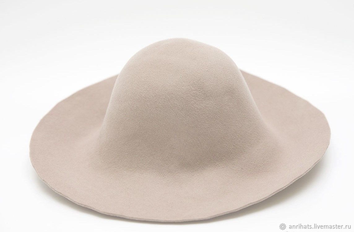 Шерстяной фетровый Капелин для изготовления шляп, цвет Молочный в ...