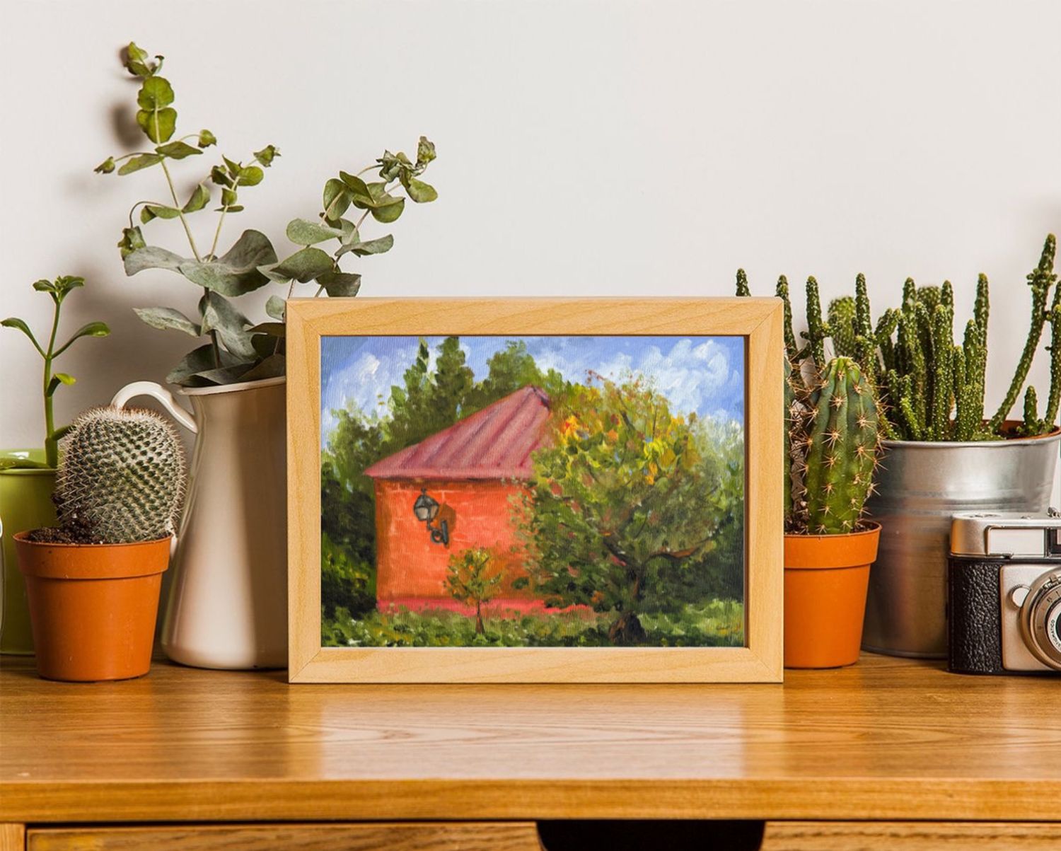 Картина маслом. Летний домик в интернет-магазине Ярмарка Мастеров по ...