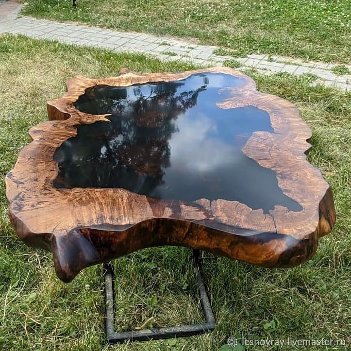Стол с эпоксидной смолой в интернет-магазине Ярмарка Мастеров по цене ...
