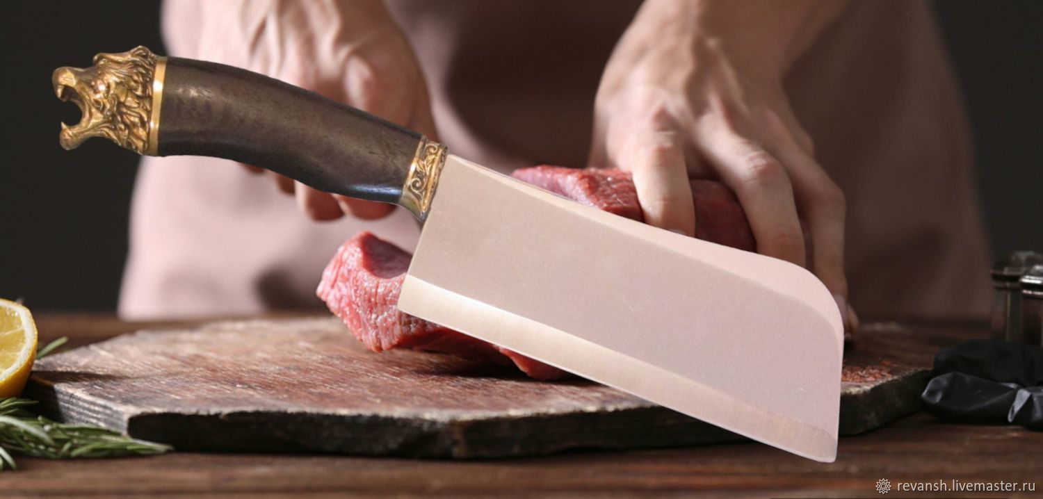 Нож топорик для разрезки мяса и костей Тигр в интернет-магазине Ярмарка ...