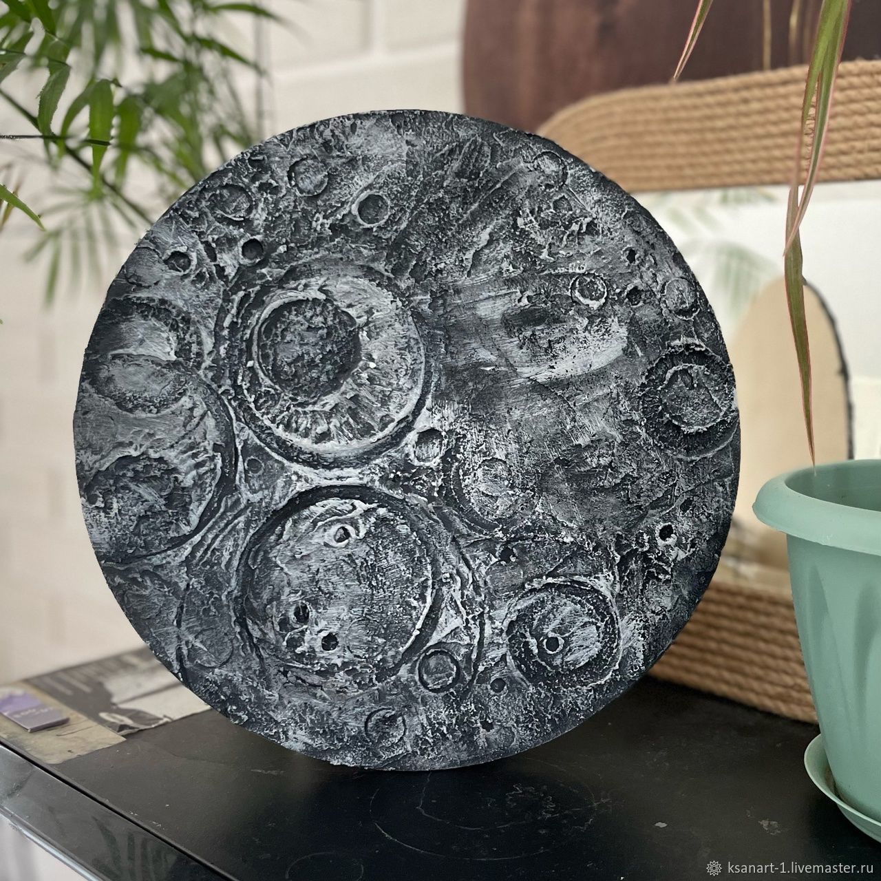 Панно Объёмное декоративное панн Луна ручная работа в интернет магазине на Ярмарке Мастеров