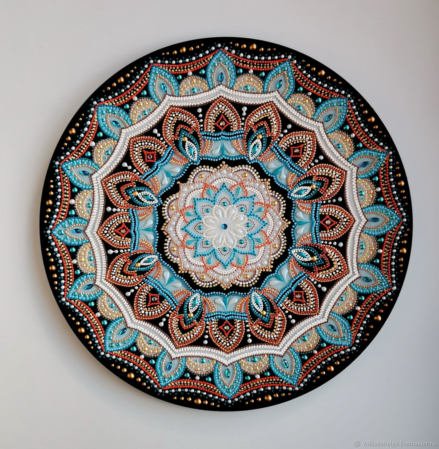 Интерьерная, декоративная тарелка 30см. Тарелка мандала. в интернет ...