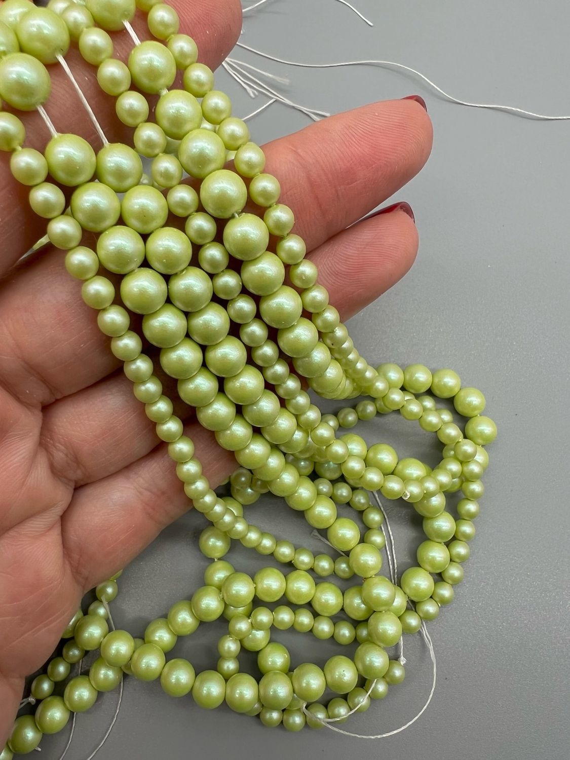 G038 Стеклянный жемчуг 6мм купить в интернет-магазине Ярмарка Мастеров ...