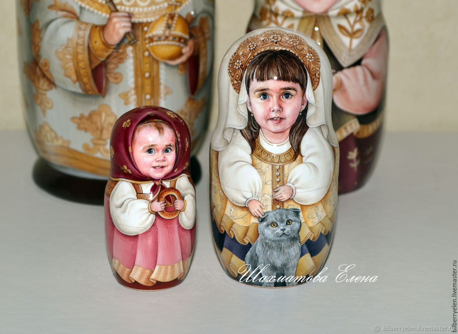 Портретная матрешка "Царь и его семья" в интернет-магазине на Ярмарке ...