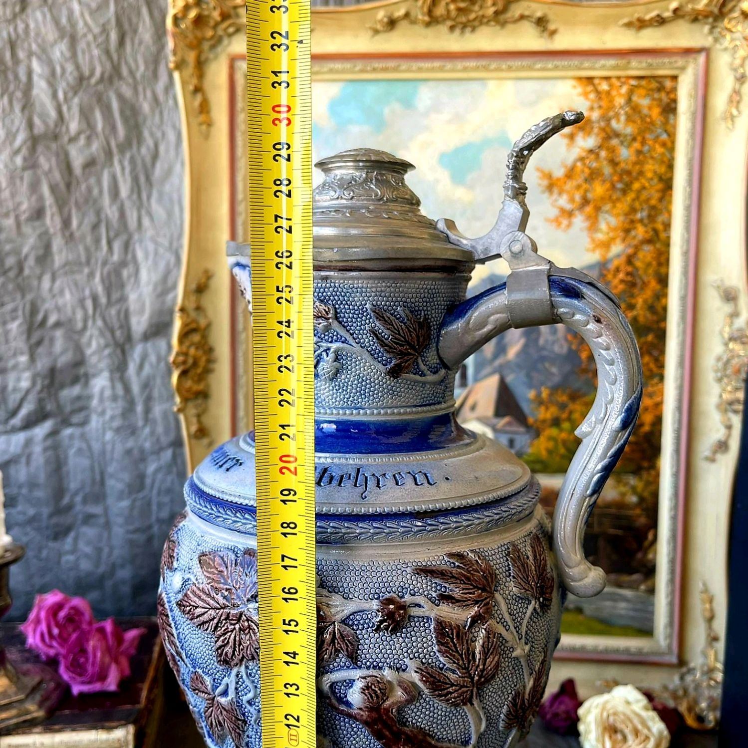 Винтаж: Антикварный кувшин. Вестервальд. 30 см. 2.2 литра – купить на Ярмарке Мастеров – T2ONWRU ...