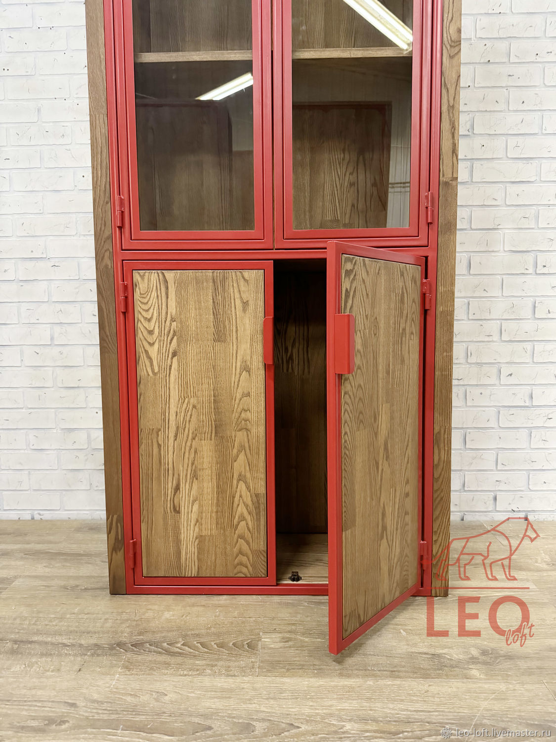 Книжный шкаф лофт из дуба LF-917 в интернет-магазине Ярмарка Мастеров ...