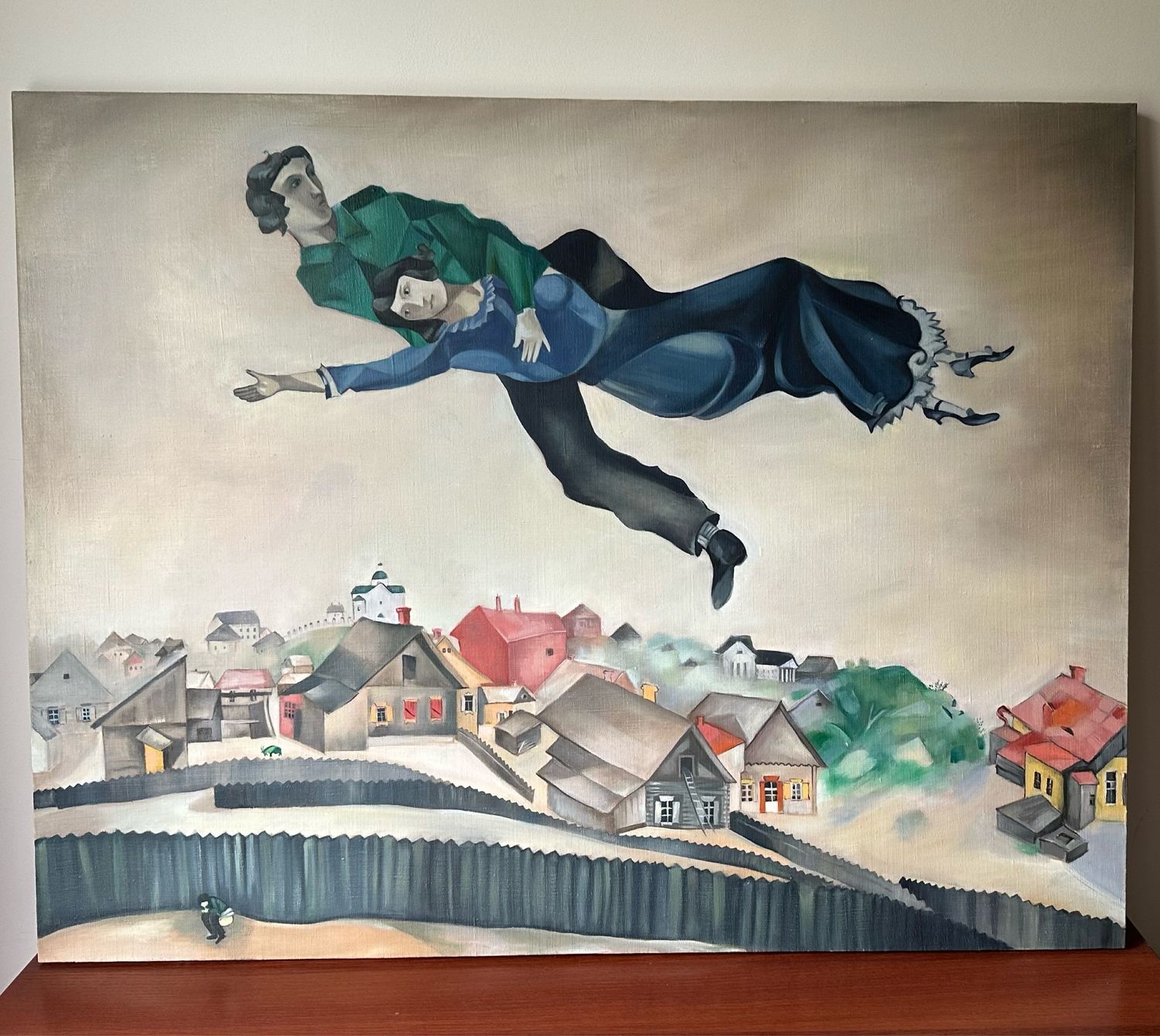 Свободная копия картины Над городом Марк Шагал в интернет-магазине на ...