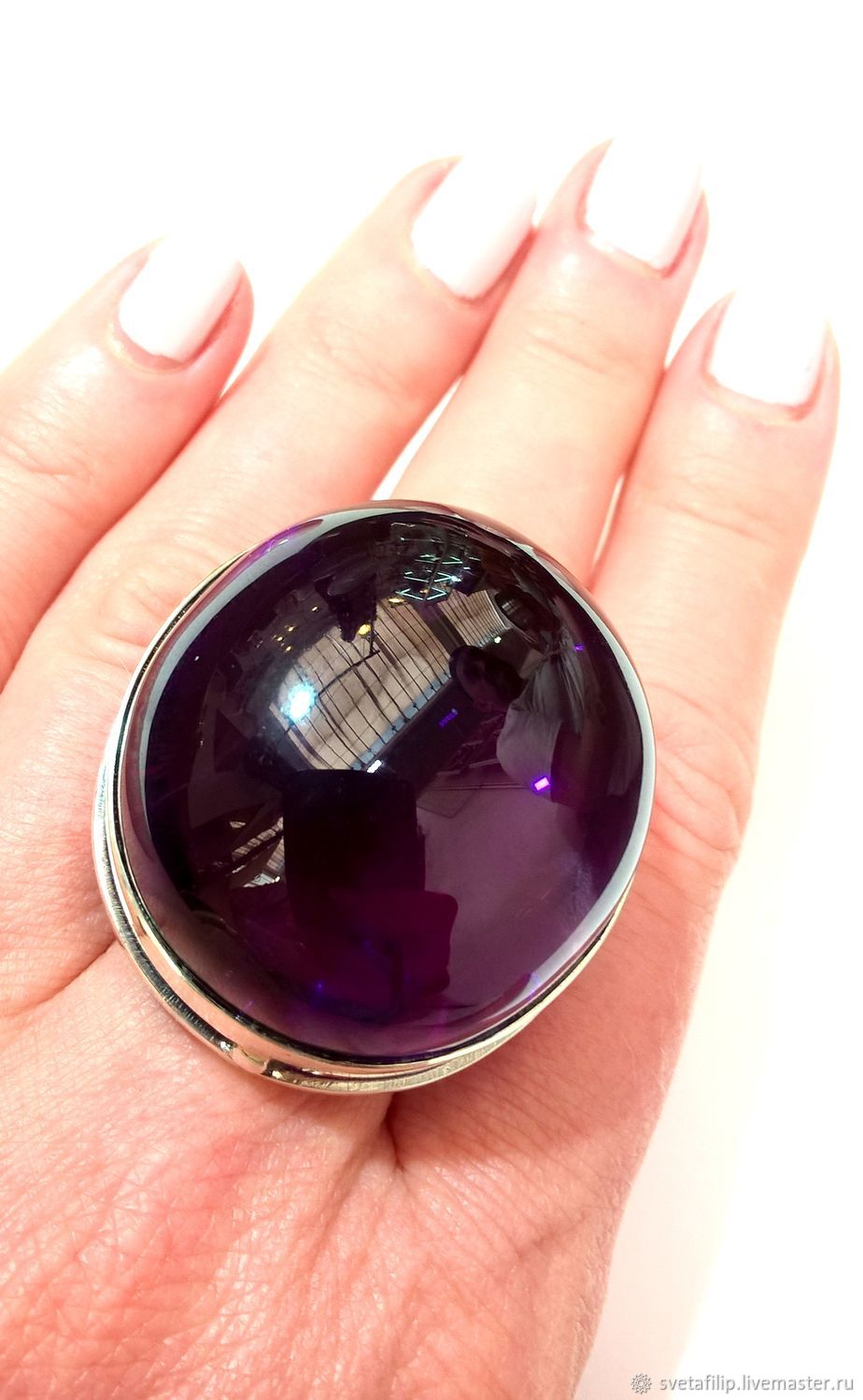 Кольцо Пурпур Аметист украшение в интернет-магазине Ярмарка Мастеров по ...