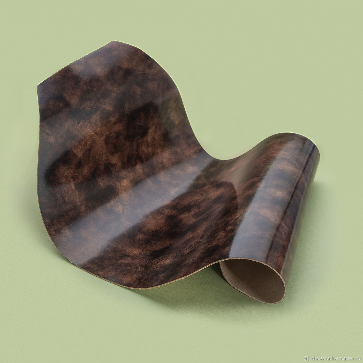 Shell cordovan Museum Brown (1,6-1,8 мм), кордован, цв. Коричневый ...