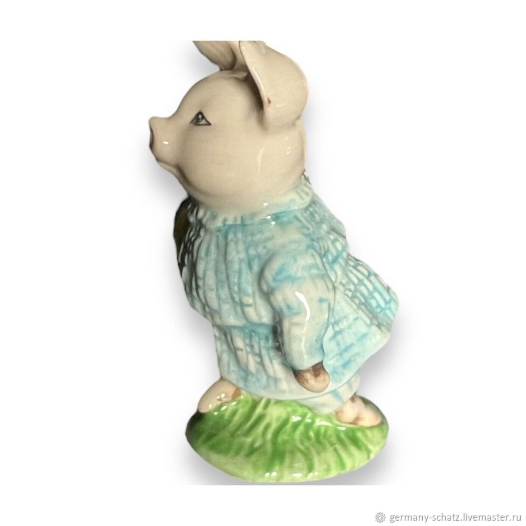 Винтаж: Beatrix Potter Royal Albert Little Pig Robinson 1989 Поросенок ...