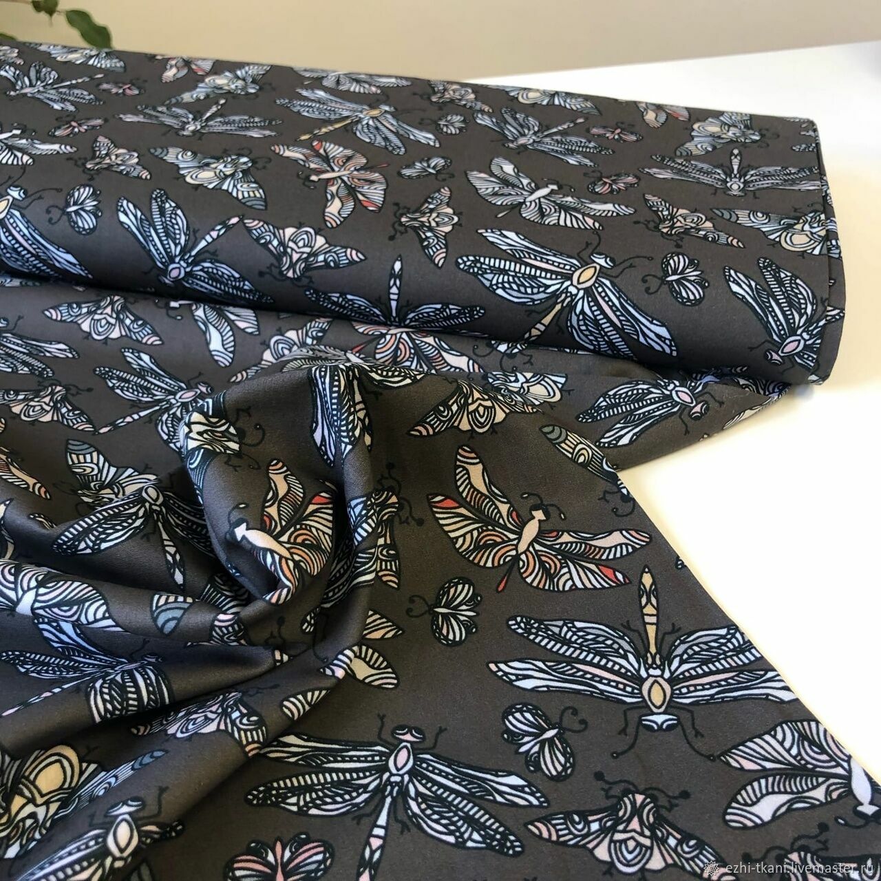 Перкаль набивной Бабочки на коричневом в интернет-магазине на Ярмарке ...
