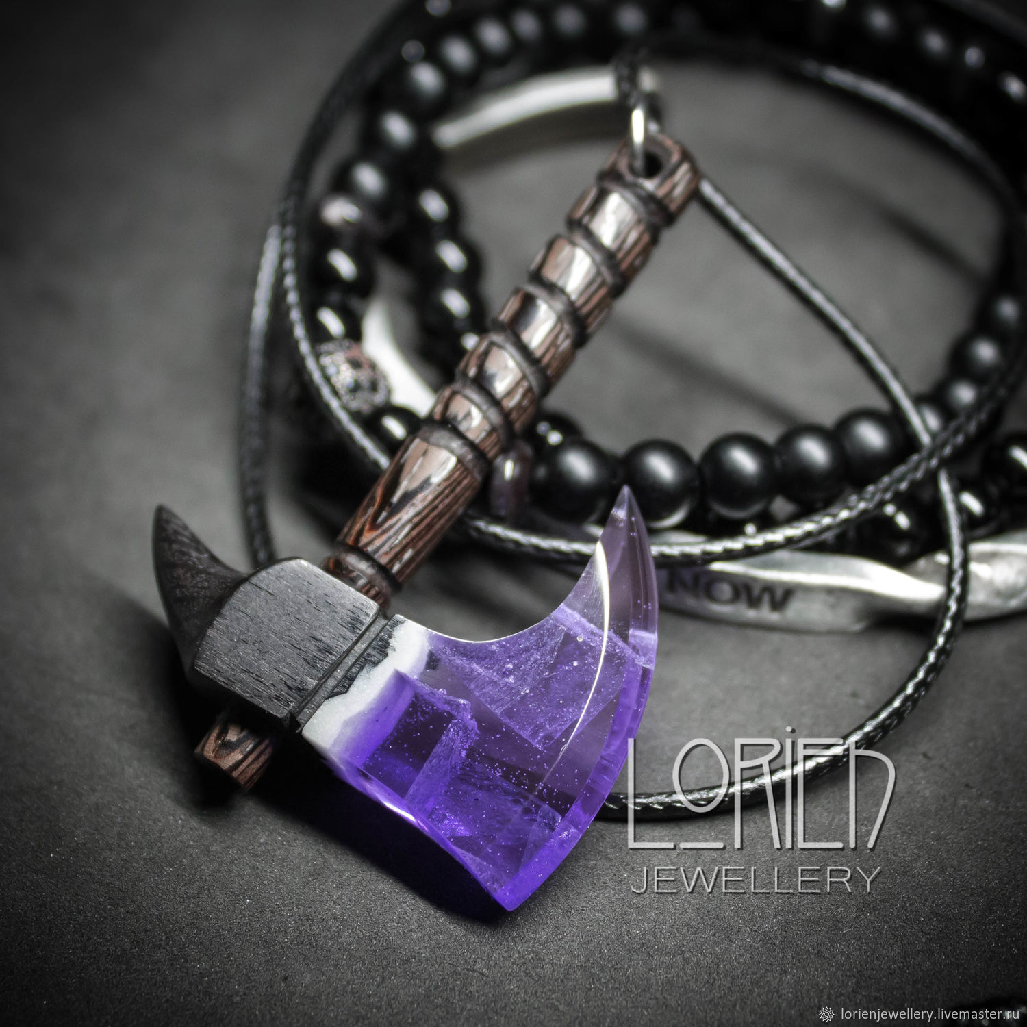 "Amethyst Axe" в интернет-магазине на Ярмарке Мастеров | Кулон ...
