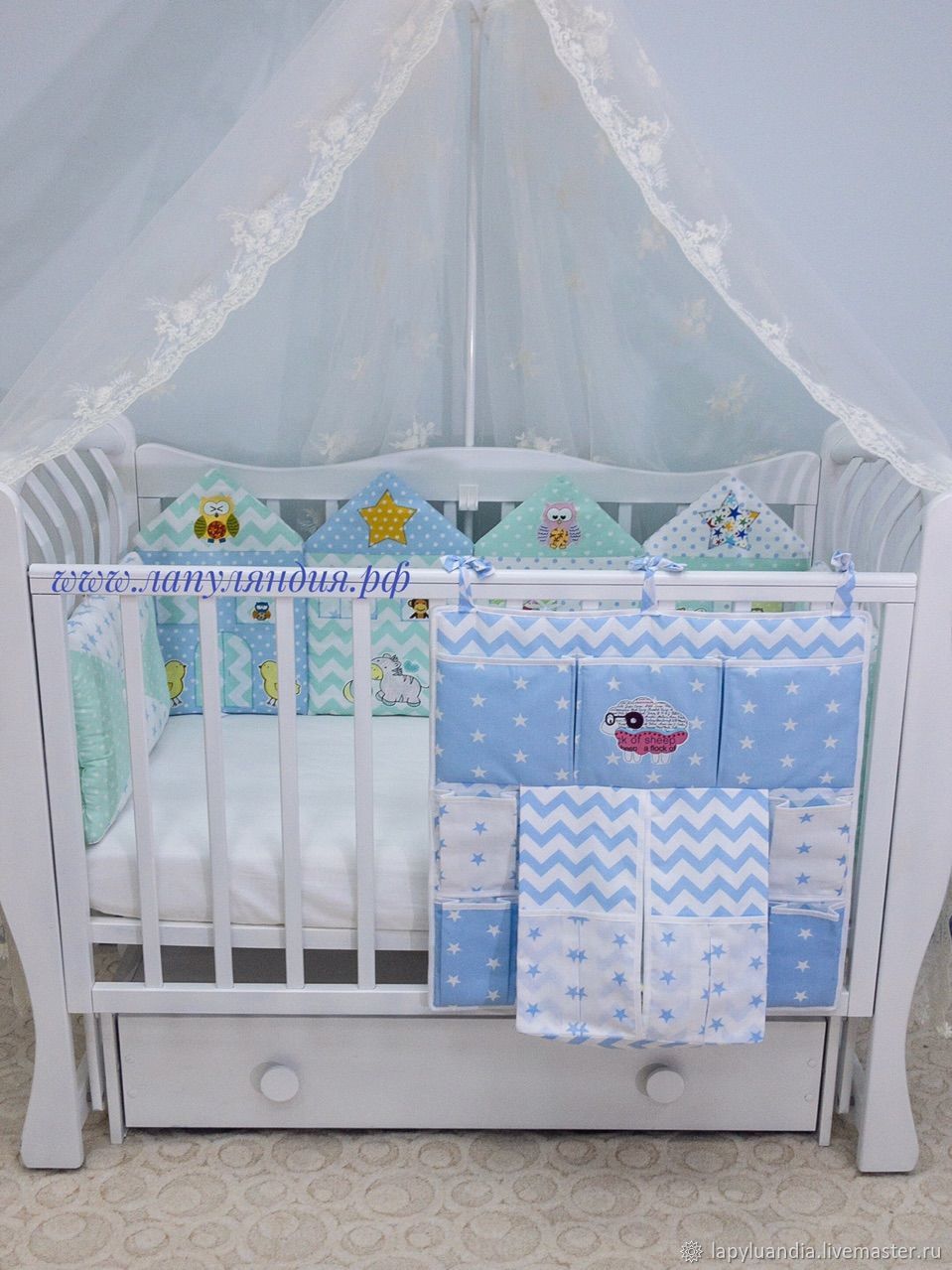 Органайзер на кроватку карман для памперсов в интернет-магазине на ...