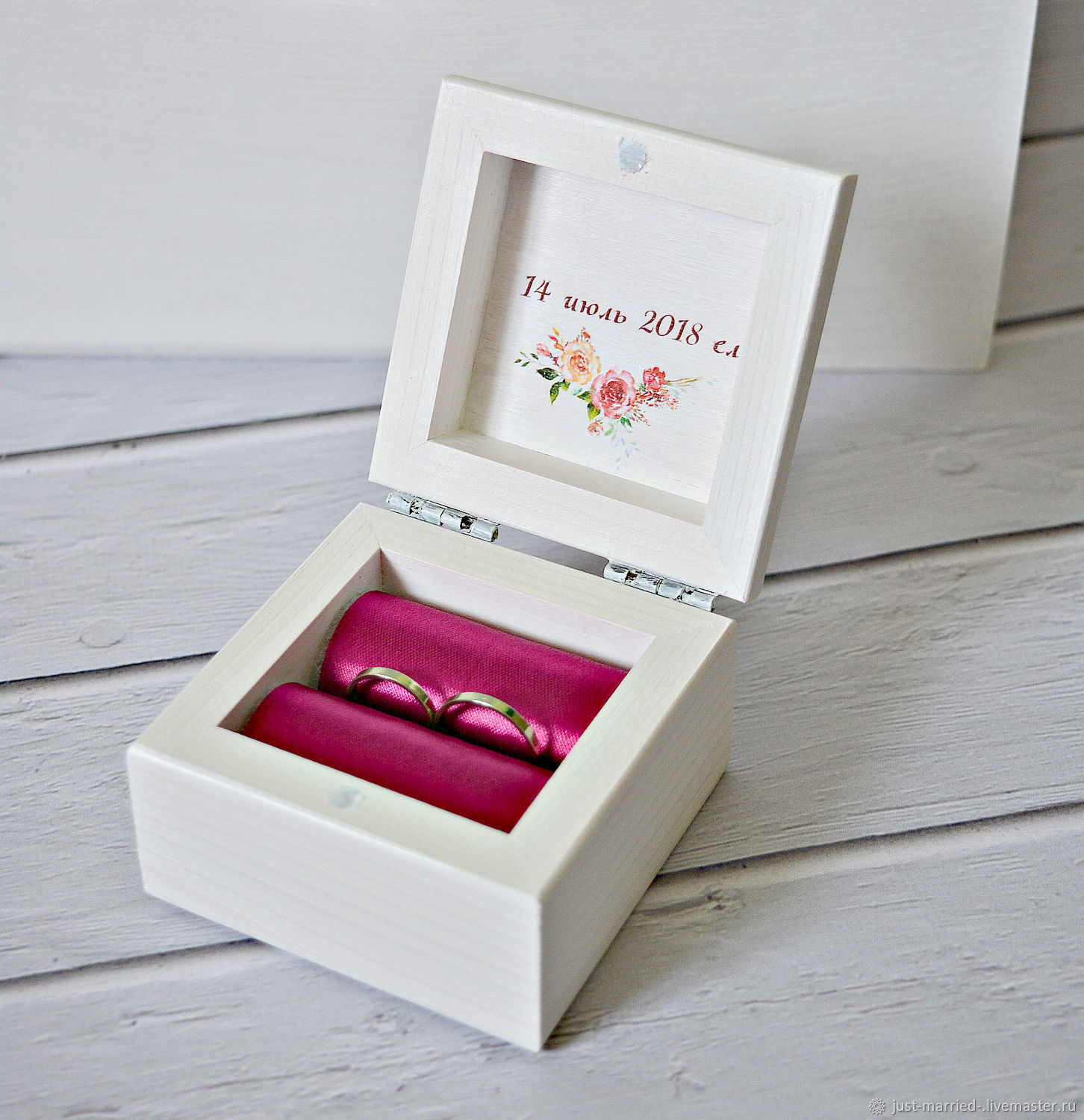 Свадебная Шкатулка для колец "Марсала 2" в интернет-магазине на Ярмарке ...