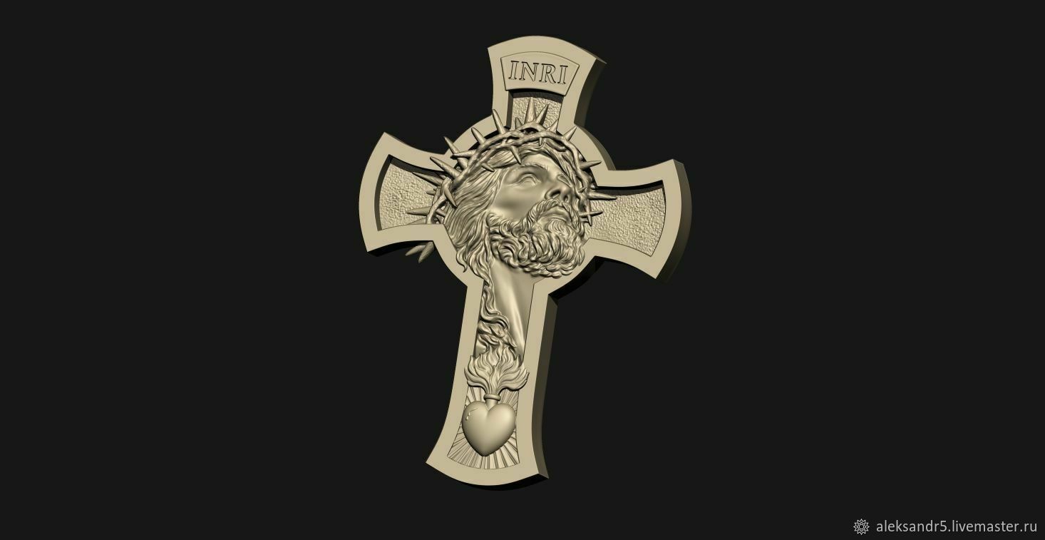 Крестик: Cross Jesus 2 на заказ в интернет-магазине Ярмарка Мастеров по ...