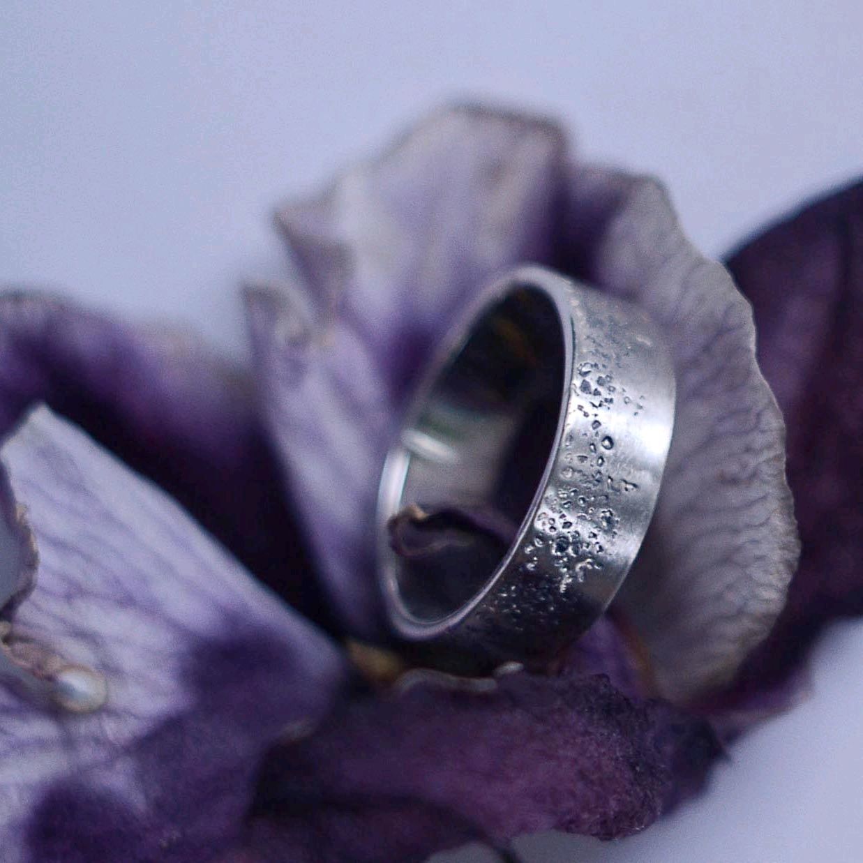 Sabulum - кольцо из серебра с песочной фактурой в интернет-магазине на ...