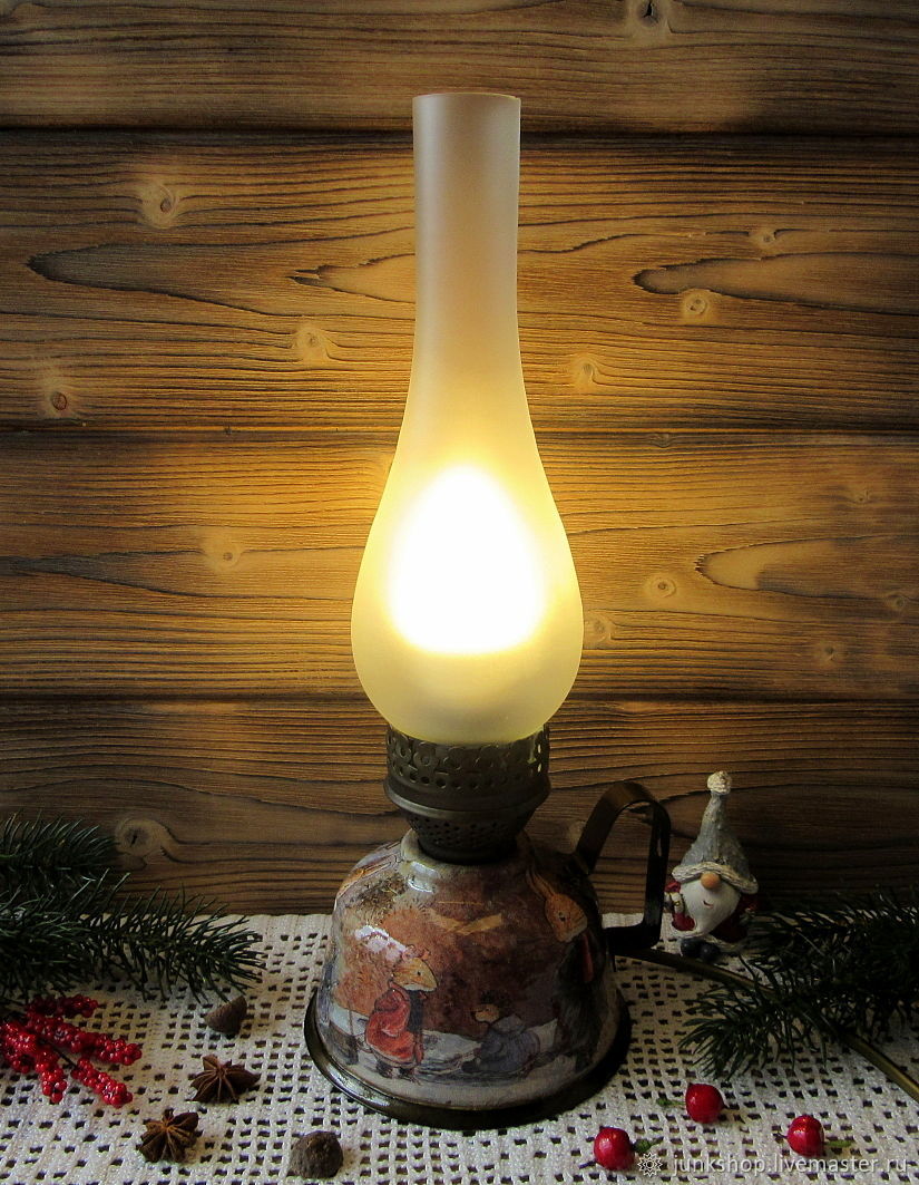 Электрическая лампа "Старая сказка" – заказать на Ярмарке Мастеров ...