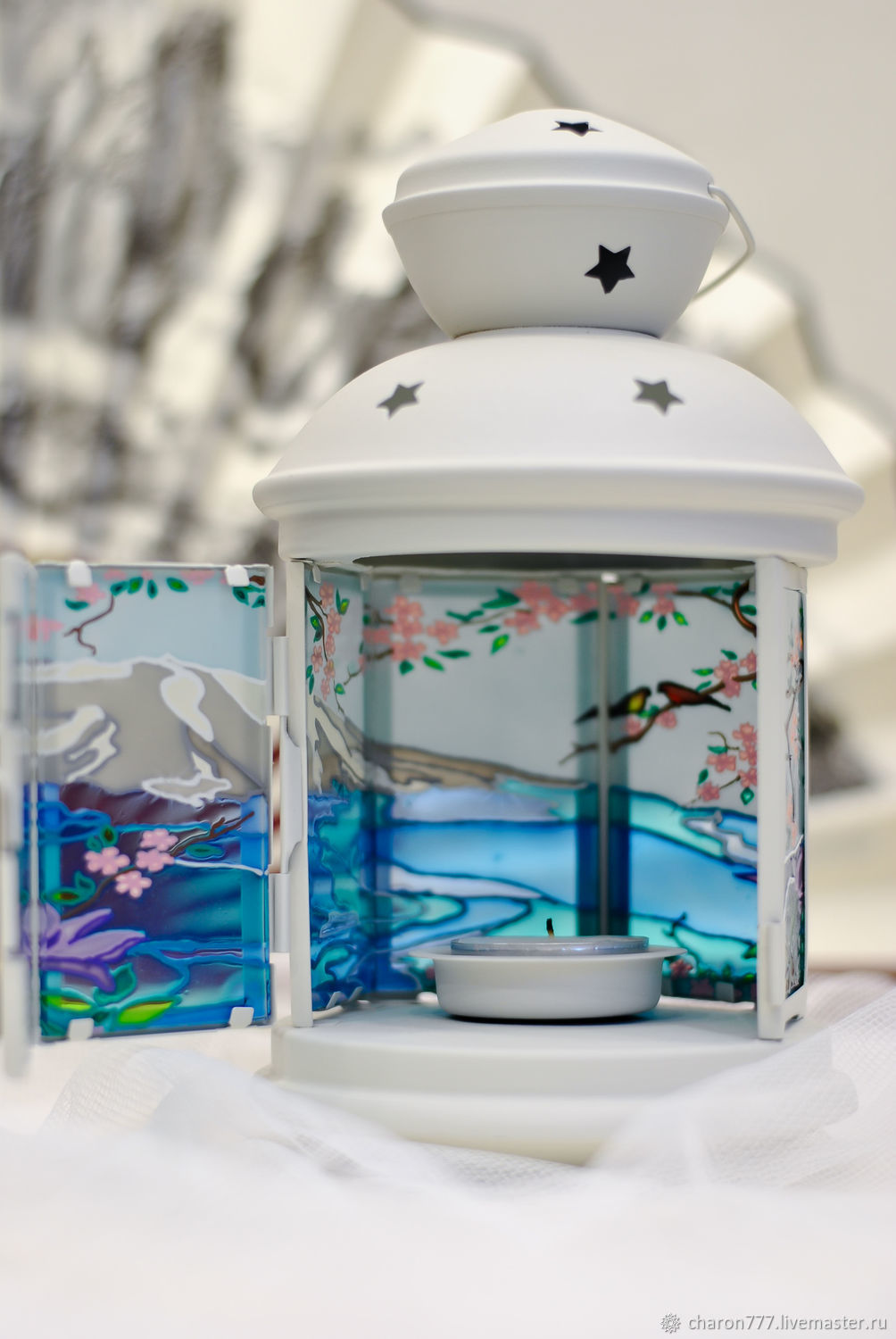 Подсвечник-фонарь" Гора и лотосы" – купить на Ярмарке Мастеров ...