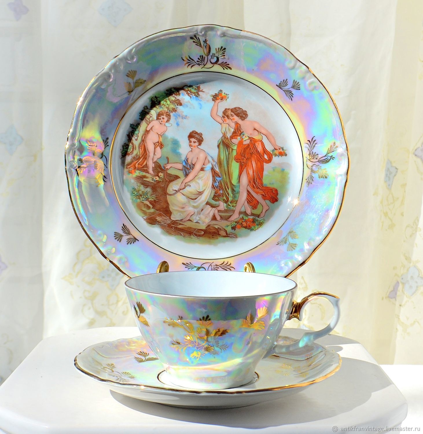 KAHLA 1957-1964, чайное трио, сервиз Мадонна купить в интернет-магазине Ярмарка Мастеров по цене ...