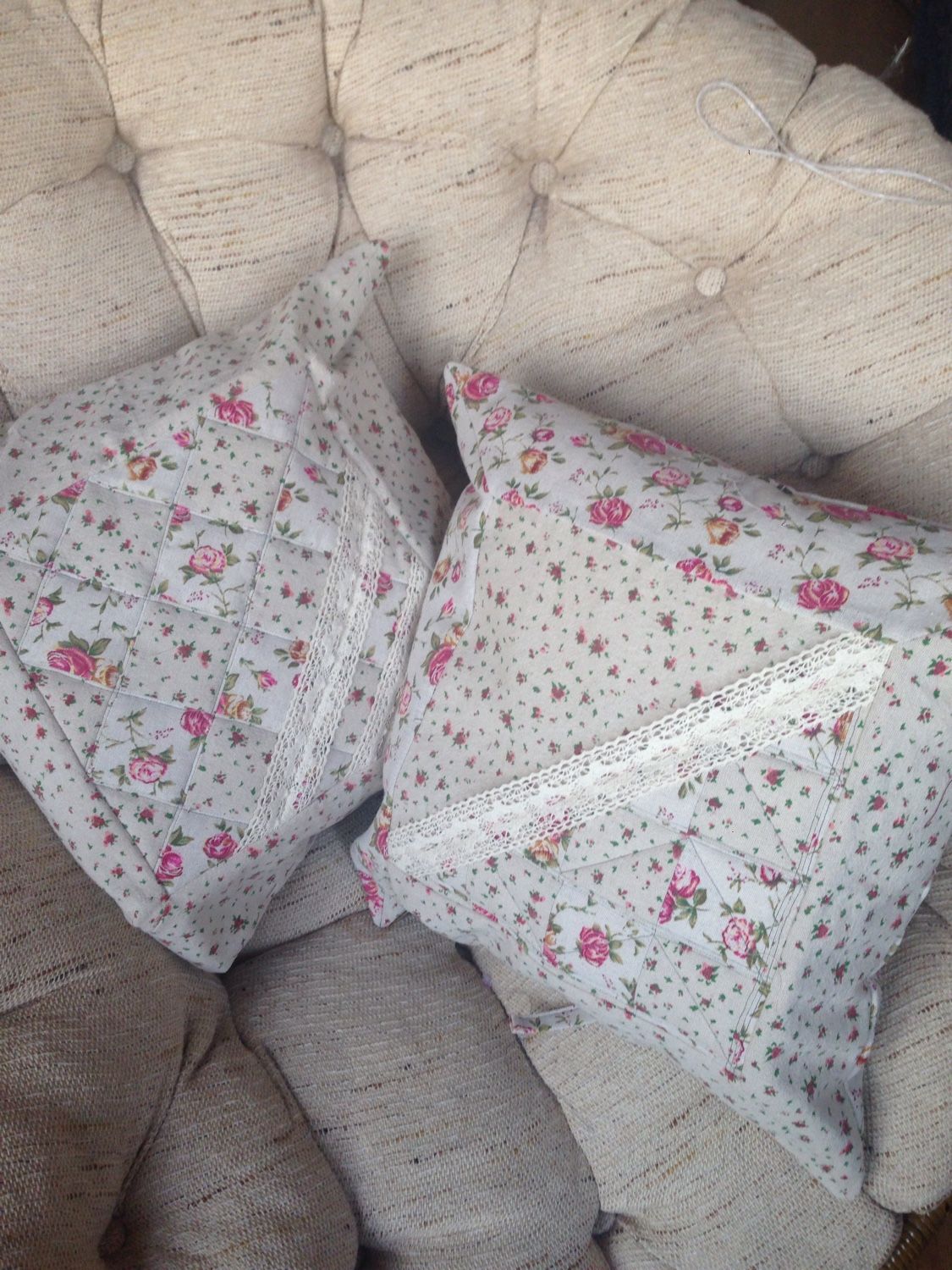 Подушки в стиле Бохо, лен, кружево в интернет-магазине Ярмарка Мастеров ...