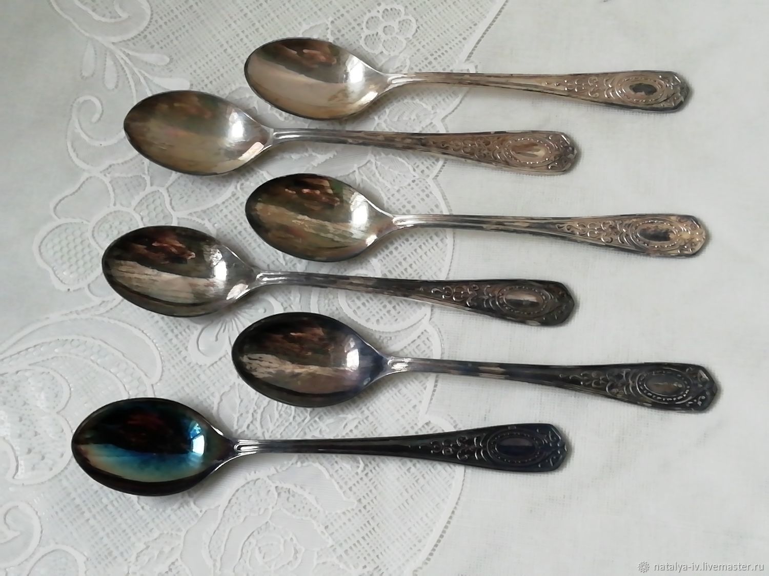 Винтаж: Чайные ложки Мельхиор СССР в интернет-магазине на Ярмарке ...