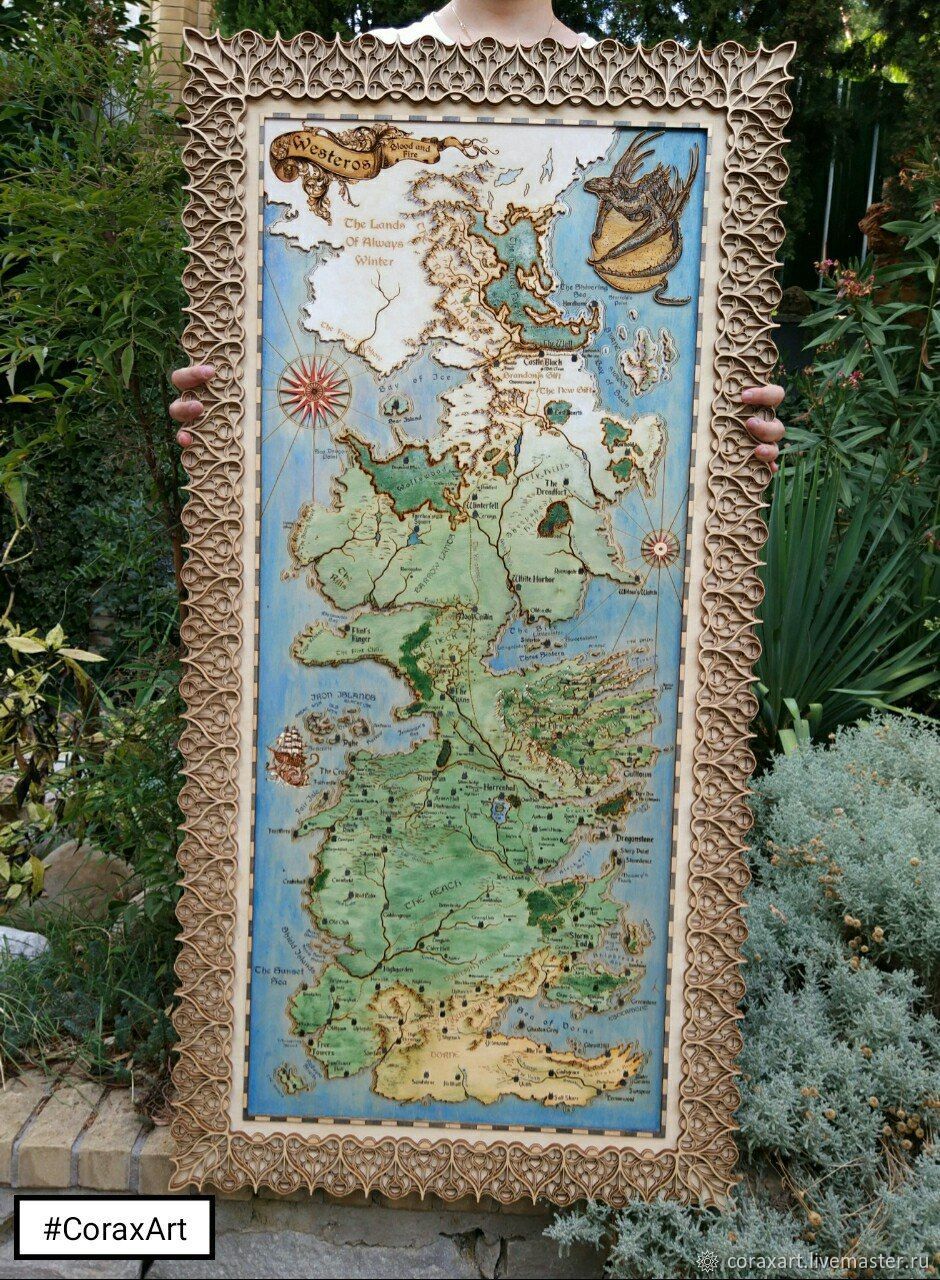 Game Of Thrones Map Seven Kingdoms 3d - downmfil