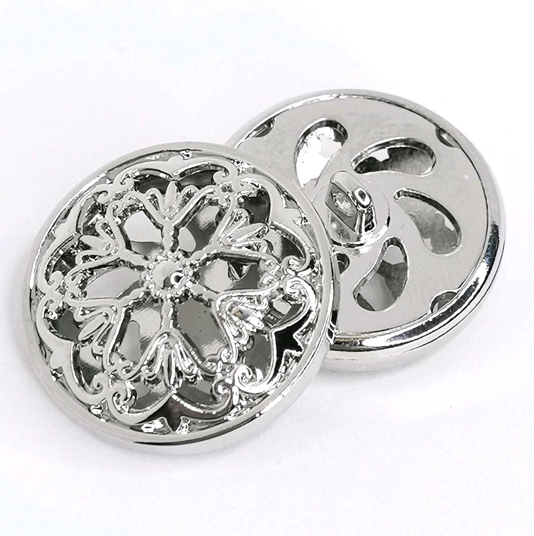 Пуговицы металлические ажурные филигранные на ножке 20 мм и 24 мм ...