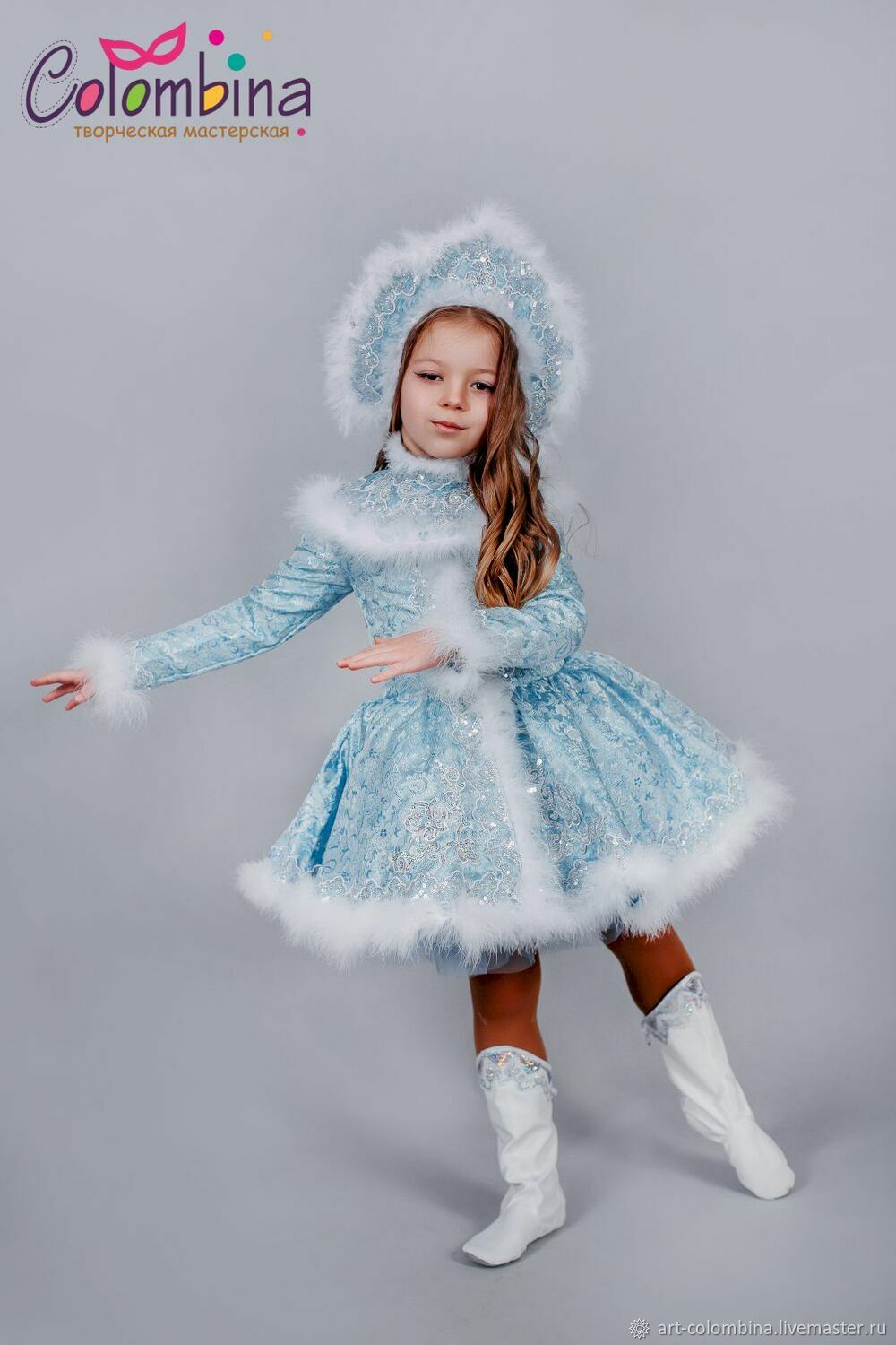 Костюм Снегурочки 742 в интернет-магазине Ярмарка Мастеров по цене 6473 ...