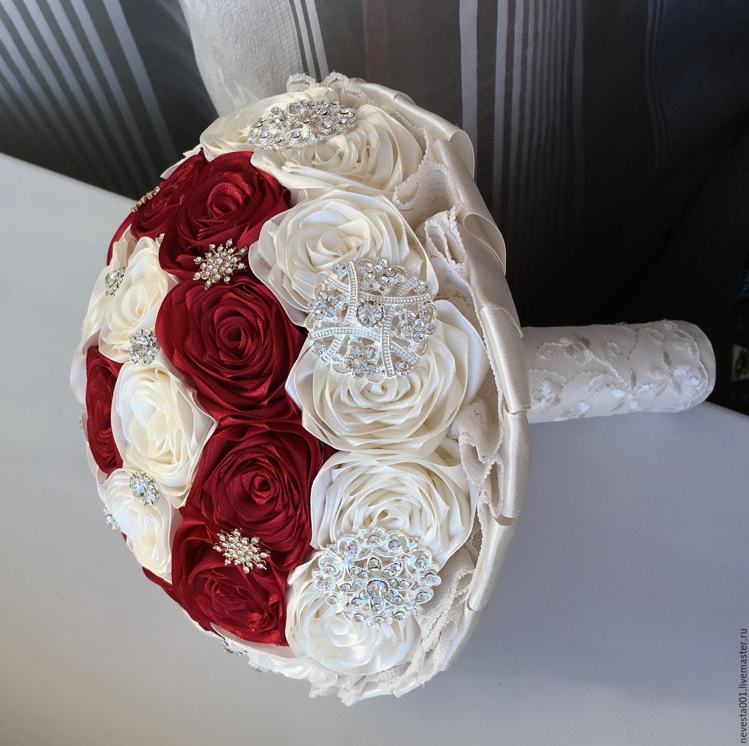 Букет-Брошь в интернет-магазине на Ярмарке Мастеров | Свадебные букеты ...