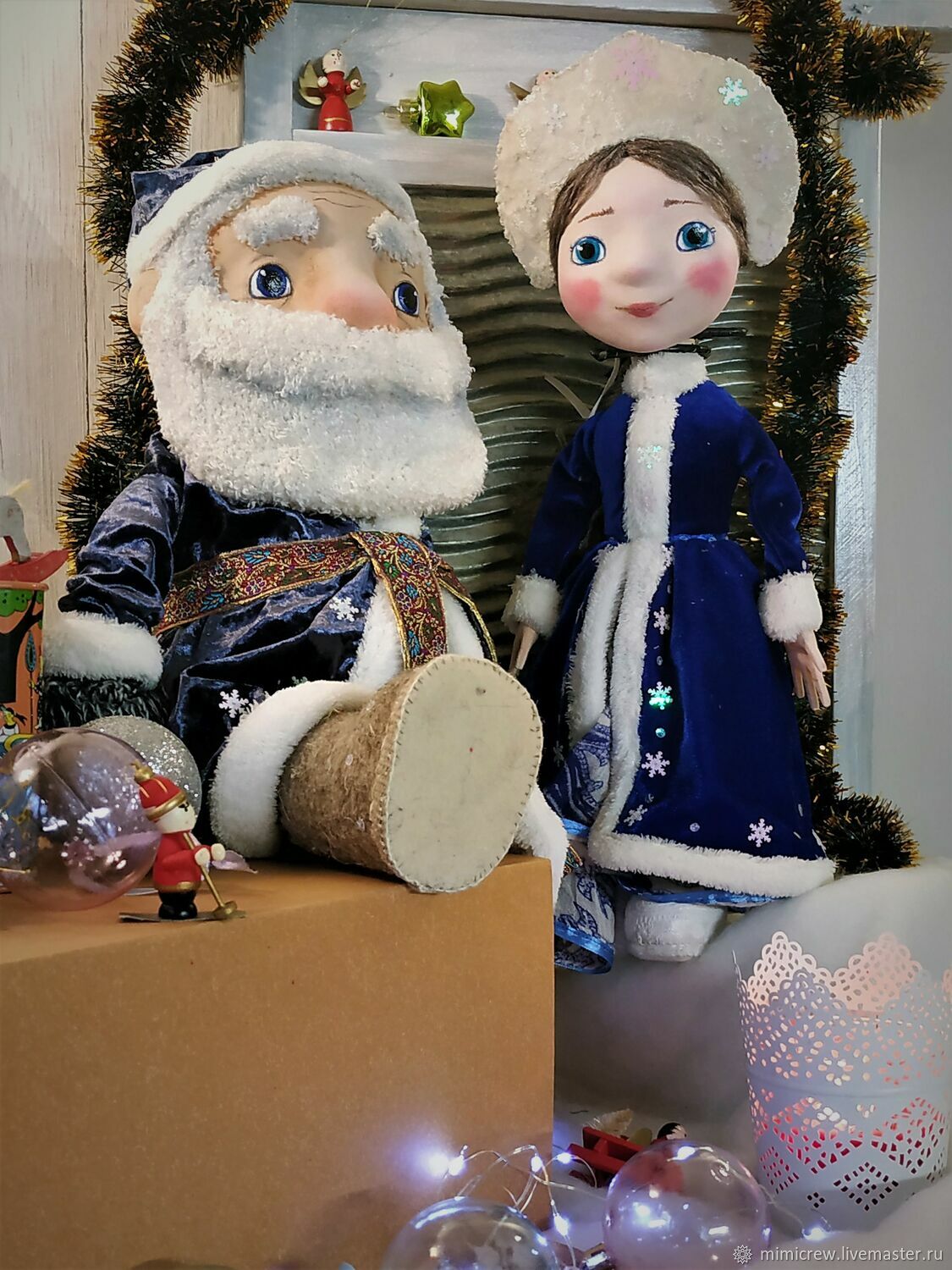 Дедушка Мороз и Снегурочка – заказать на Ярмарке Мастеров – RVDOGRU ...