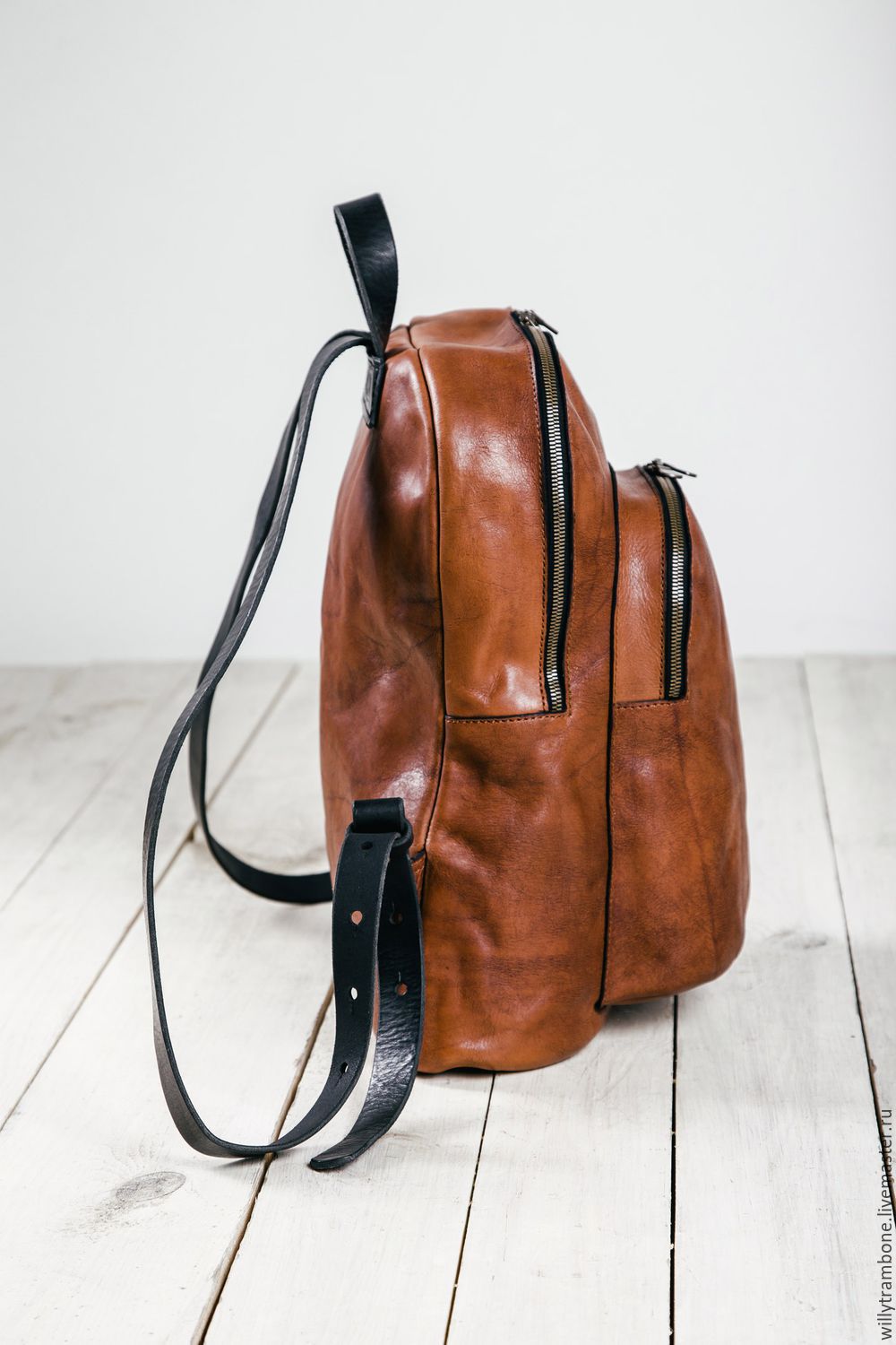 Double zip backpack – заказать на Ярмарке Мастеров – 8M4Y5RU | Рюкзаки ...