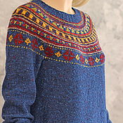 Твидовый свитер "Julia" (100% меринос) в интернет-магазине на Ярмарке Мастеров | Свитеры, Москва ...