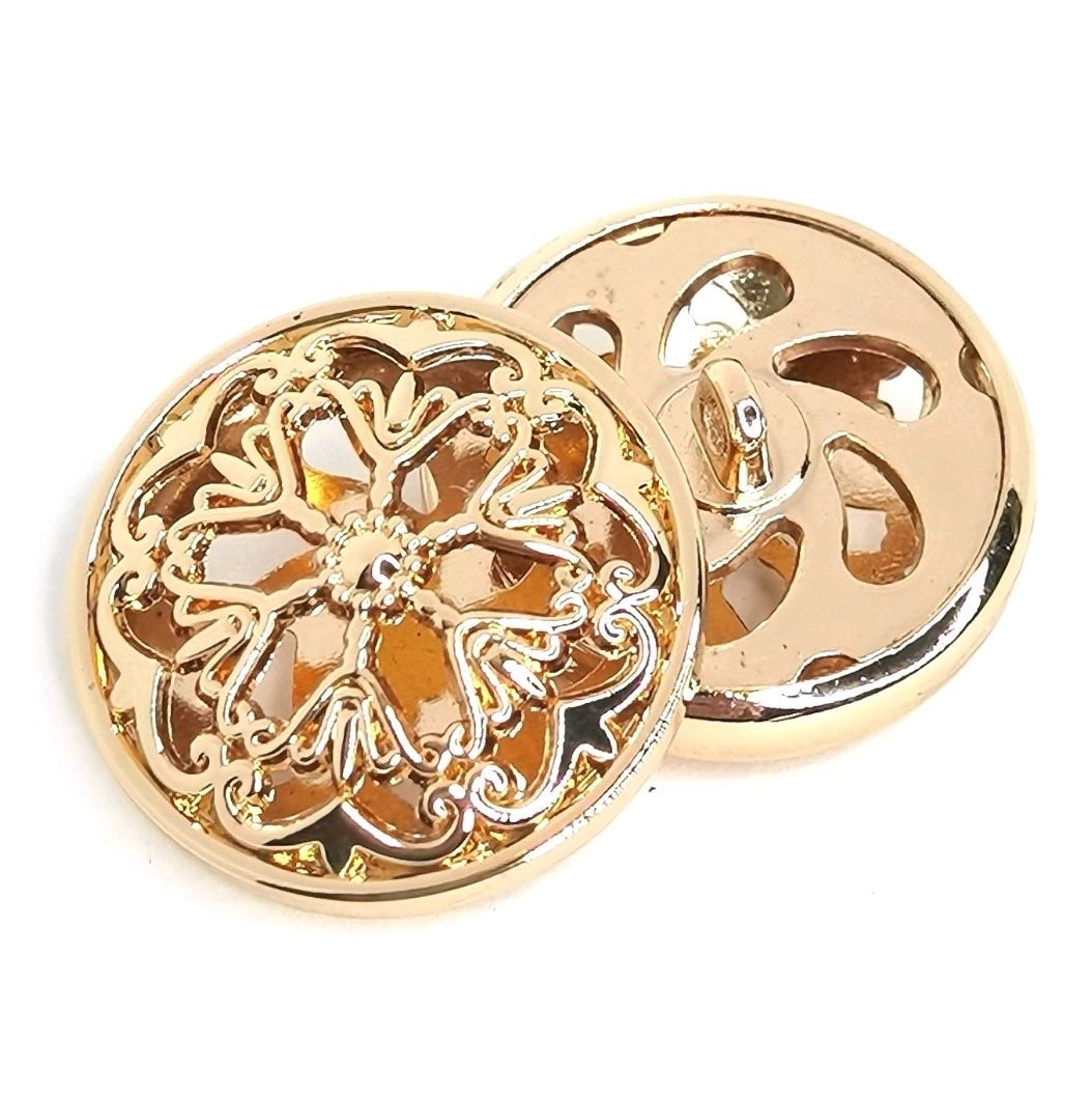 Пуговицы металлические ажурные филигранные на ножке 20 мм и 24 мм ...