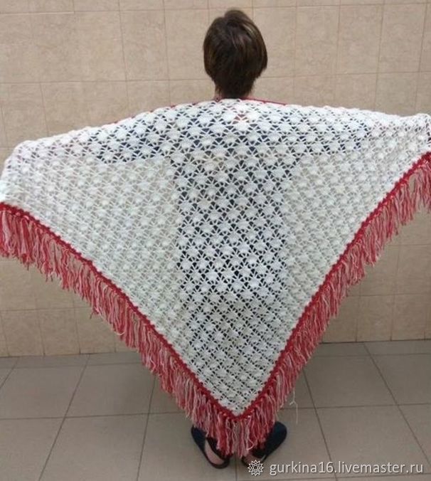 Шаль "Супер" ручной работы в интернет-магазине на Ярмарке Мастеров ...