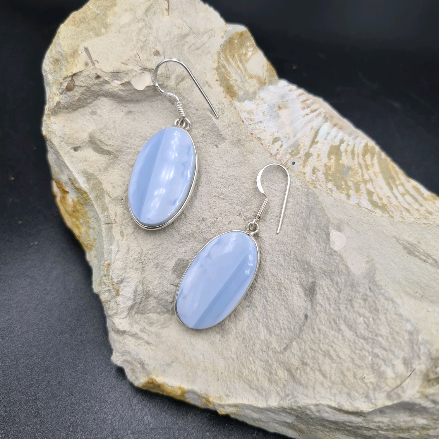 Голубой опал. Серьги с голубым опалом в интернет-магазине Ярмарка ...