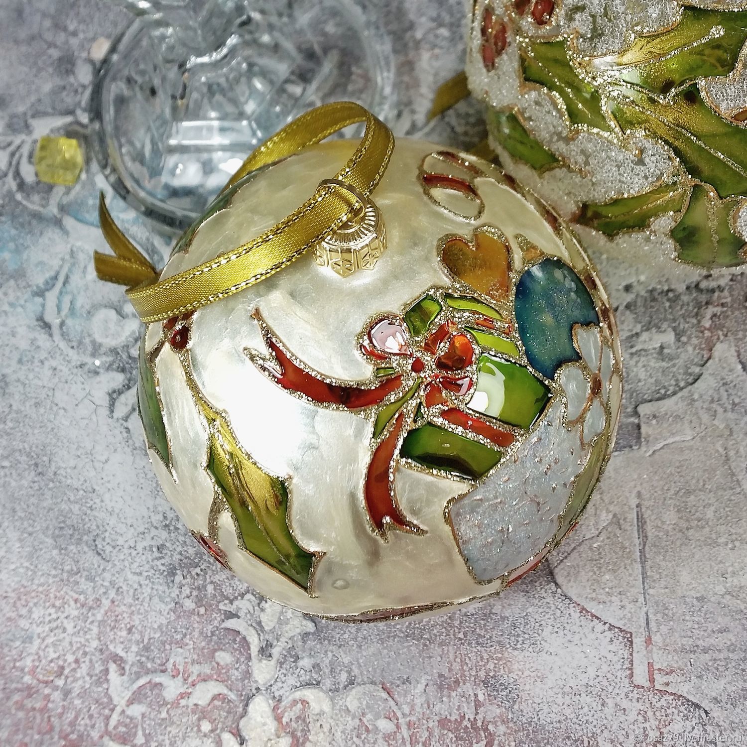 Елочные шары: новогодний елочный шар стекло – купить на Ярмарке ...