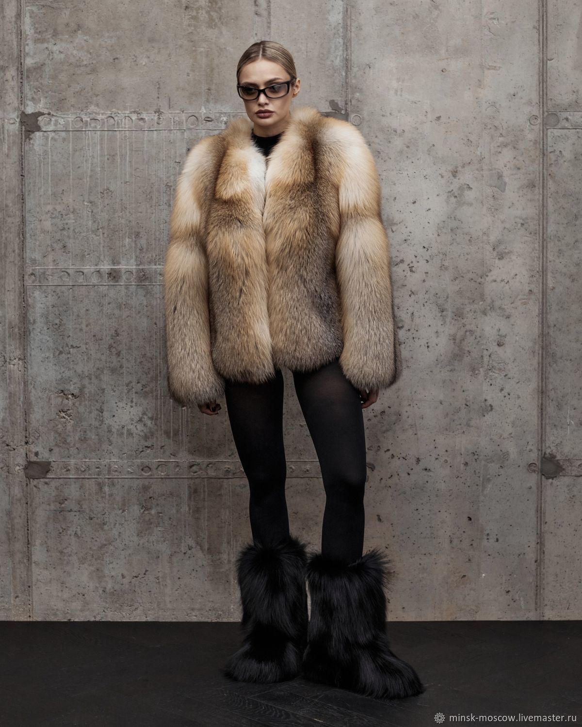 Шуба из меха арктической лисы The red fox на заказ в интернет-магазине ...