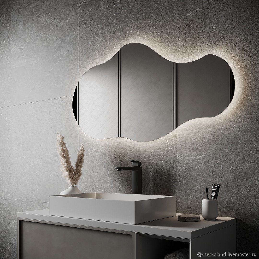 Зеркало с подсветкой OBLAKO в интернет-магазине Ярмарка Мастеров по ...